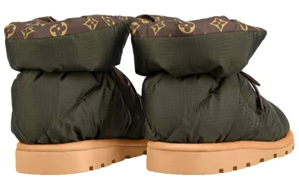LOUIS VUITTON Pillow Comfort Ankle Boots 'olive Green With Brown
