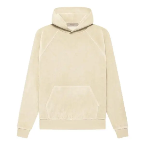 Fear Of God Fw22 Velour Hoodie 'egg Shell - Egg Shell Yellow