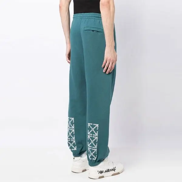 Off-White Chain Arrow Slim Sweatpants 'duck - Green