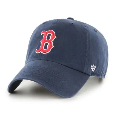 '47 Boston Red Sox Primary Logo Clean Up Adjustable Hat - Navy
