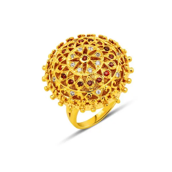 NAJIBA Yantra Sacred Geometry Ring - Yellow