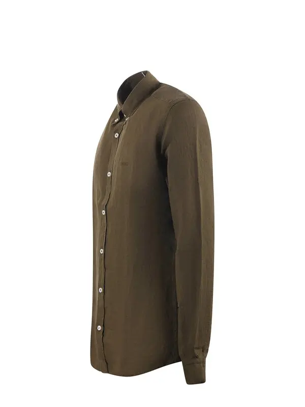 Hugo Boss Button-up Curved Hem Shirt