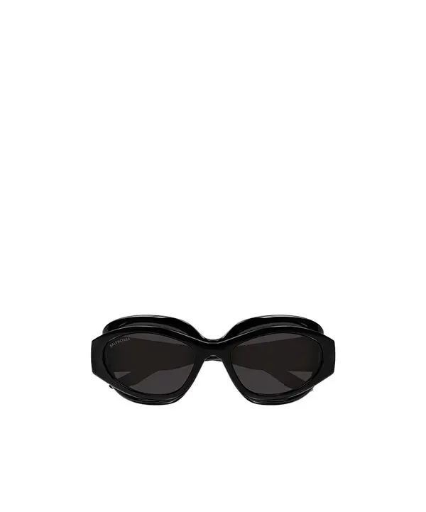 Balenciaga Superbusy Round Sunglasses - Black