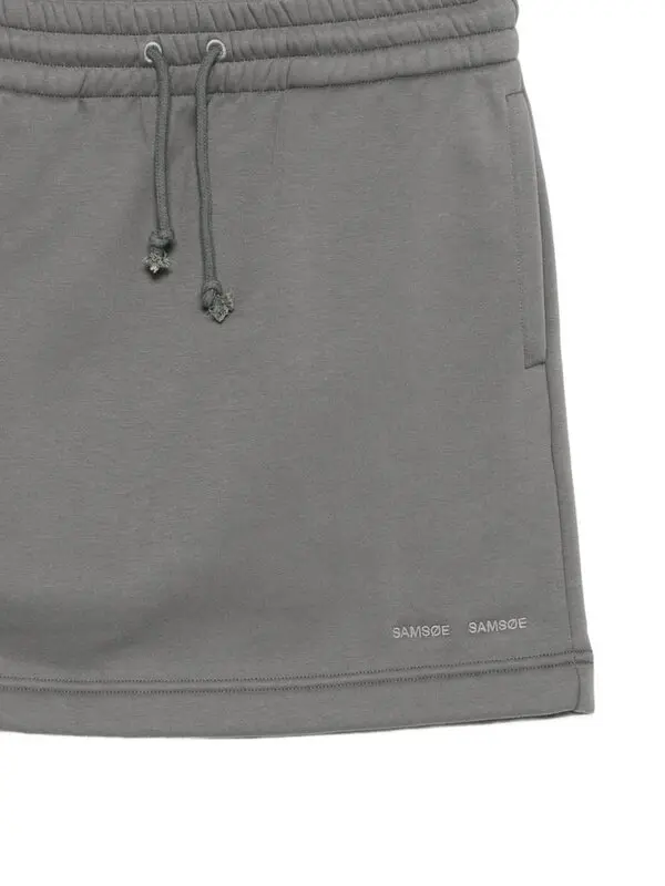 SAMSOE SAMSOE Drawstring Mini Skirt