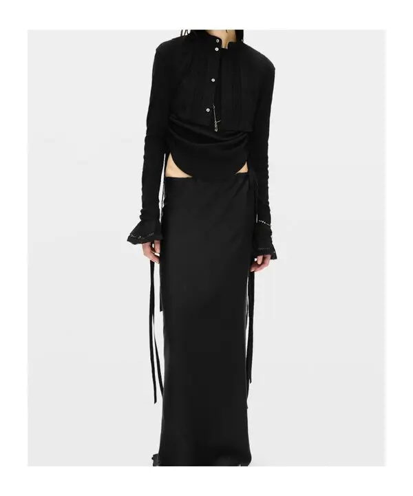 ANN DEMEULEMEESTER Suna Ruffled Cuff Top