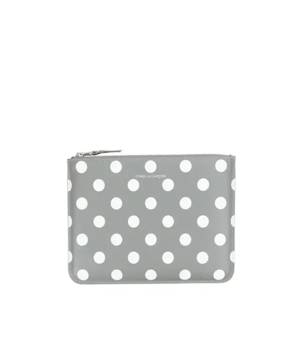 Comme Des Garçons Polka-dot Pouch - Gray