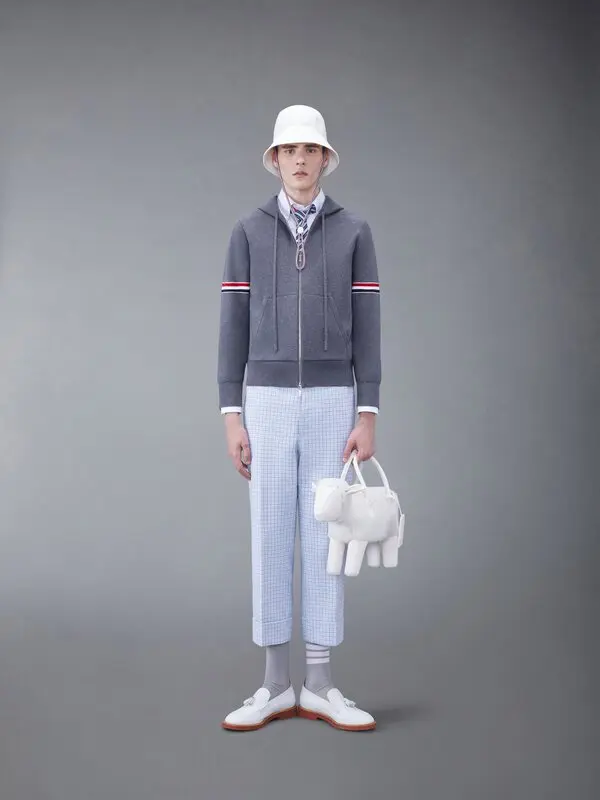 Thom Browne Striped Zip-up Hoodie