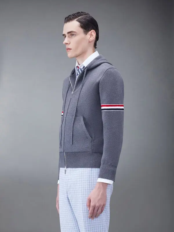 Thom Browne Striped Zip-up Hoodie