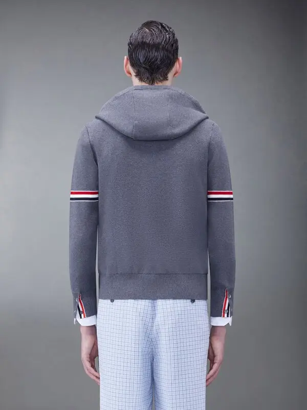 Thom Browne Striped Zip-up Hoodie