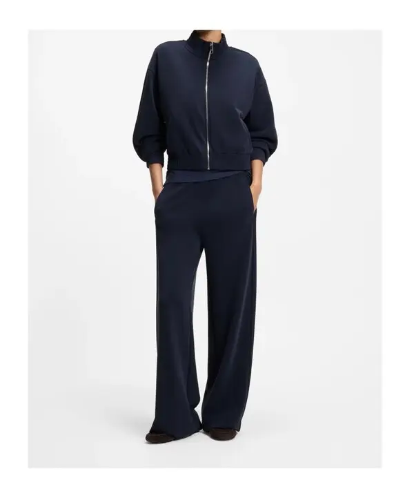 Hugo Boss Relaxed-fit Sweatshirt With Piping Details
