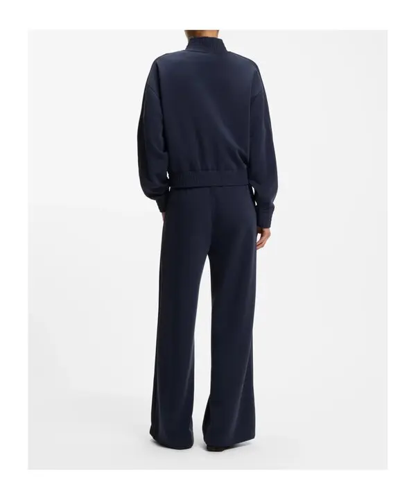 Hugo Boss Relaxed-fit Sweatshirt With Piping Details