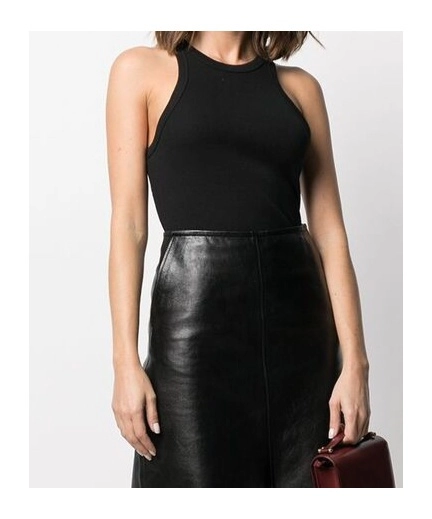 ANINE BING Eva Racerback Tank Top - Black