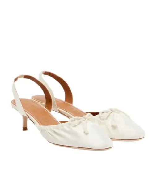 Staud Alba Satin Slingback Pumps