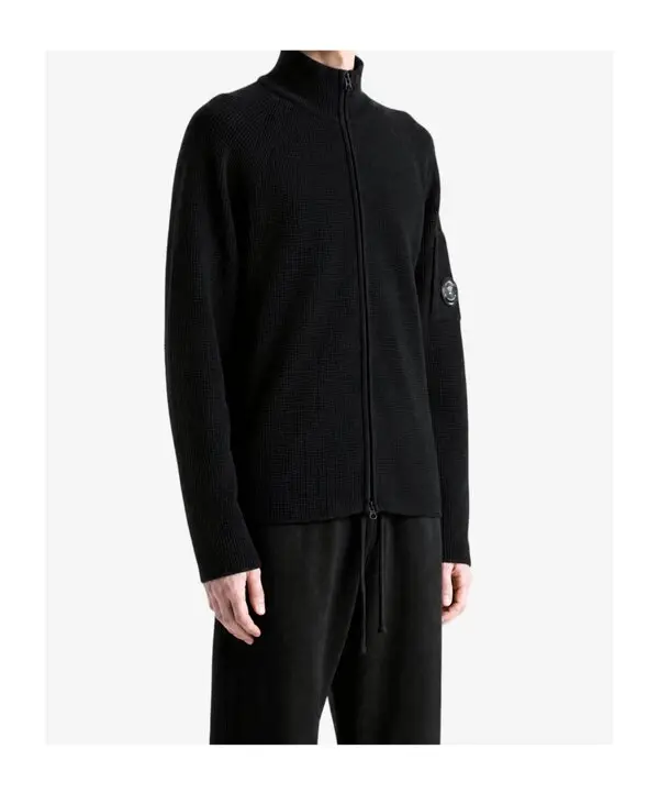 C.P. COMPANY Lens Detail Zip-up Cardigan