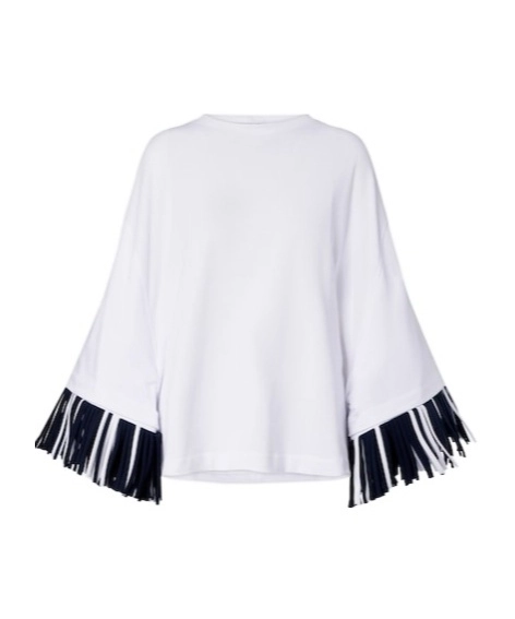Jacquemus Cabana Fringed Cotton Jersey T-shirt - White