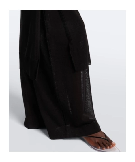 Alaïa Semi-sheer Linen And Silk Midi Dress