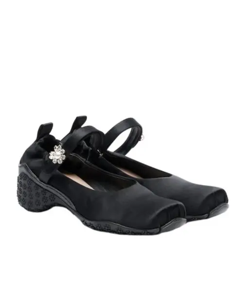 Simone Rocha Ballet Runner Embellished Ballet Flats