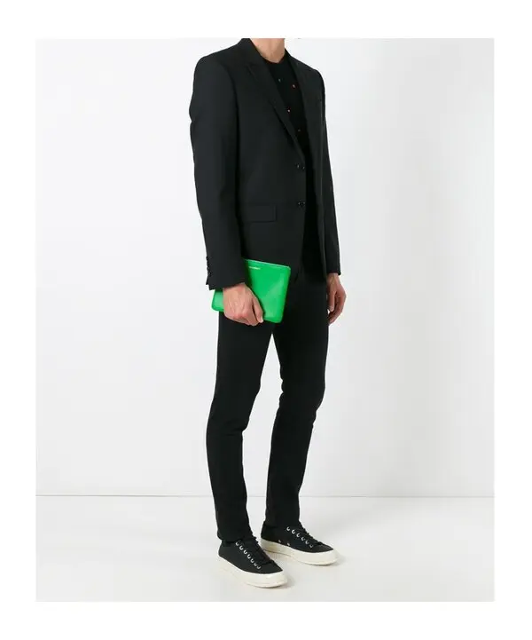 Comme Des Garçons Zip-up Leather Wallet