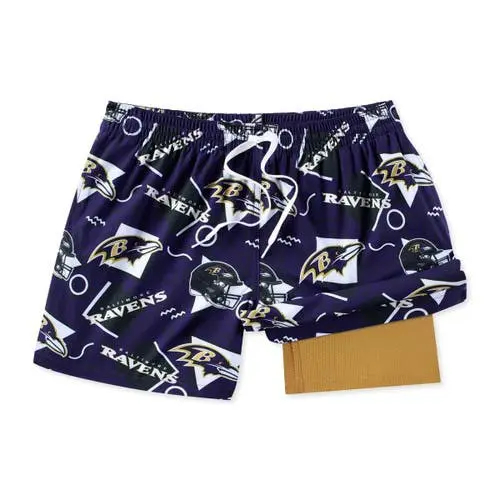 CHUBBIES Baltimore Ravens Game Day Fit Classic Lined Swim Trunks