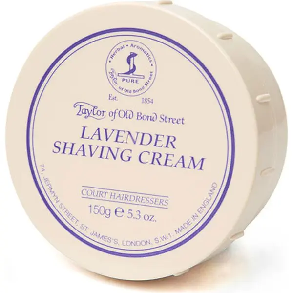 TAYLOR OF OLD BOND STREET Lavender Shaving Cream Bowl - White