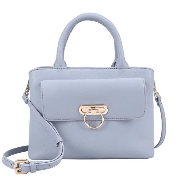 PAUL COSTELLOE Navarre Leather Crossbody Bag Lead