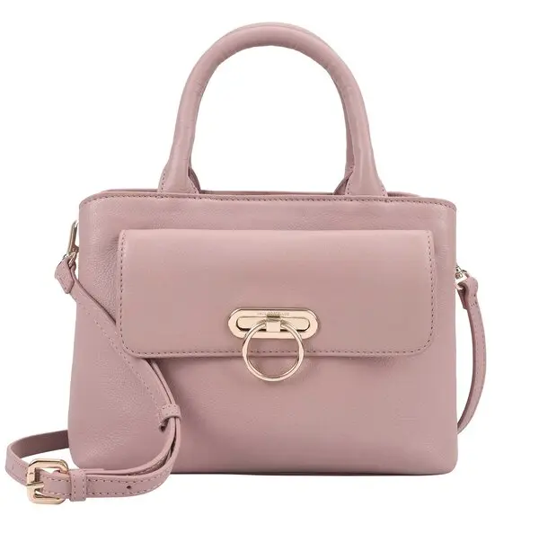 PAUL COSTELLOE Navarre Leather Crossbody Bag Adobe Rose
