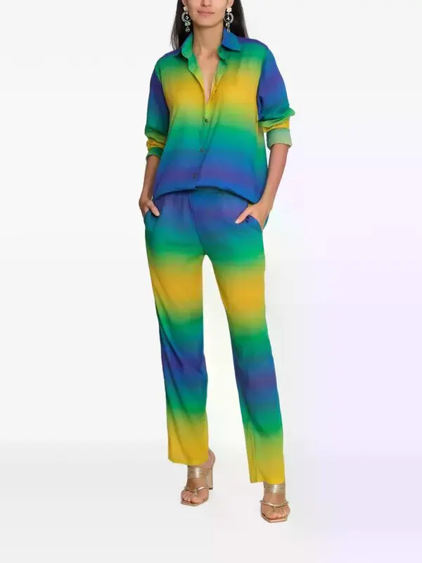 AMIR SLAMA Gradient Effect Straight Leg Trousers