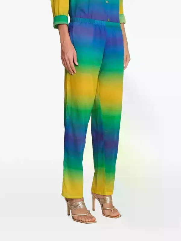 AMIR SLAMA Gradient Effect Straight Leg Trousers