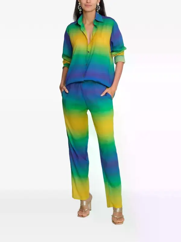 AMIR SLAMA Gradient Effect Long Sleeved Shirt