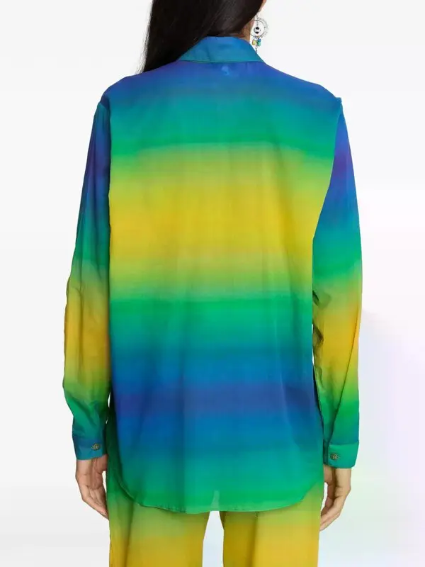 AMIR SLAMA Gradient Effect Long Sleeved Shirt
