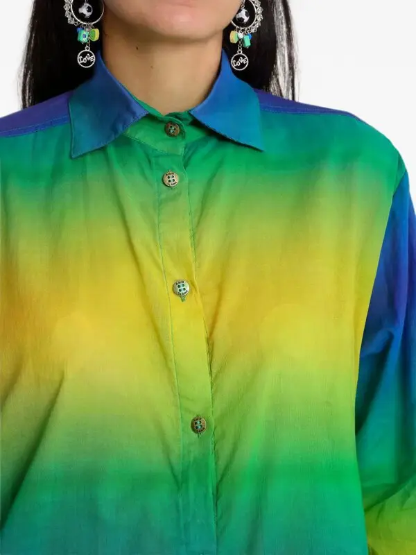 AMIR SLAMA Gradient Effect Long Sleeved Shirt