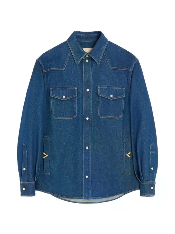 Valentino Garavani Denim Shirt With Vgold
