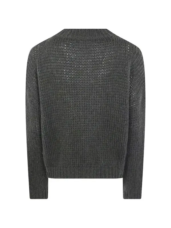 NUUR Open-knit Round-neck Sweater
