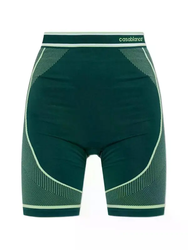 Casablanca Logo-print Running Shorts - Green