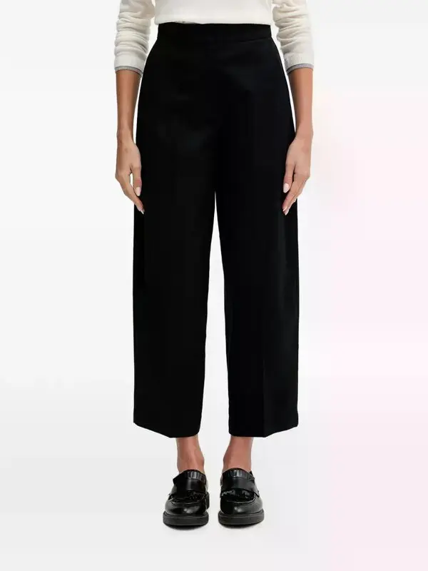 BENETTON Button-flap Wide-leg Trousers