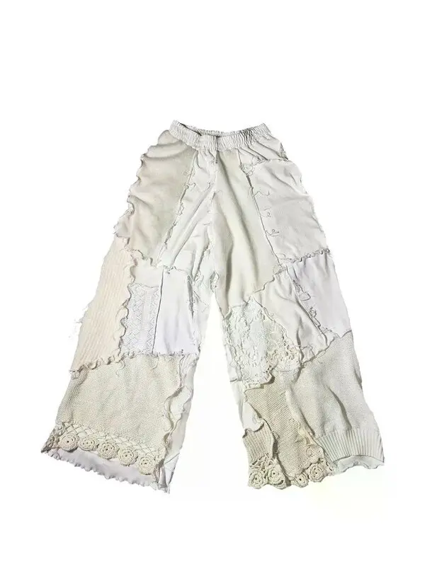 BORBALA Fluff Patchwork Trousers