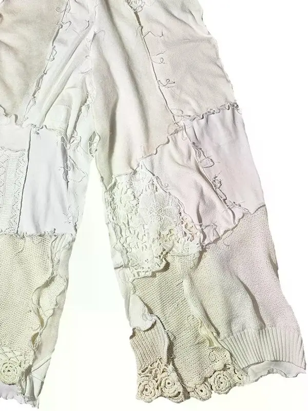 BORBALA Fluff Patchwork Trousers