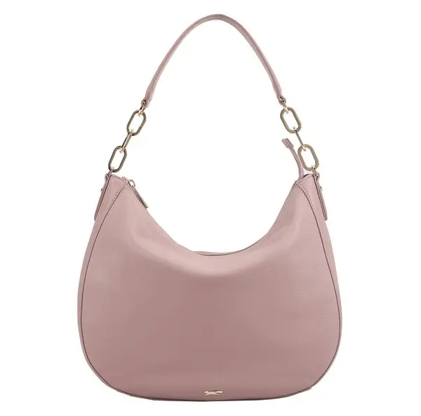 PAUL COSTELLOE Bisbee Leather Shoulder Bag Adobe Rose