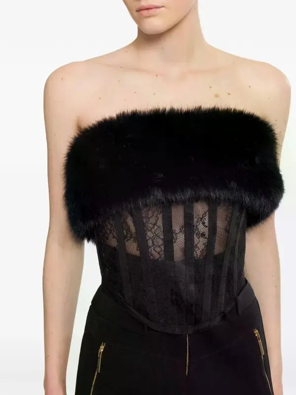 Elie Saab Strapless Lace-fabric Corset