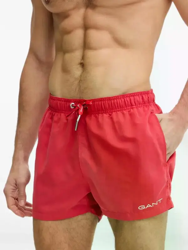 Gant Logo-print Drawstring Swim Shorts