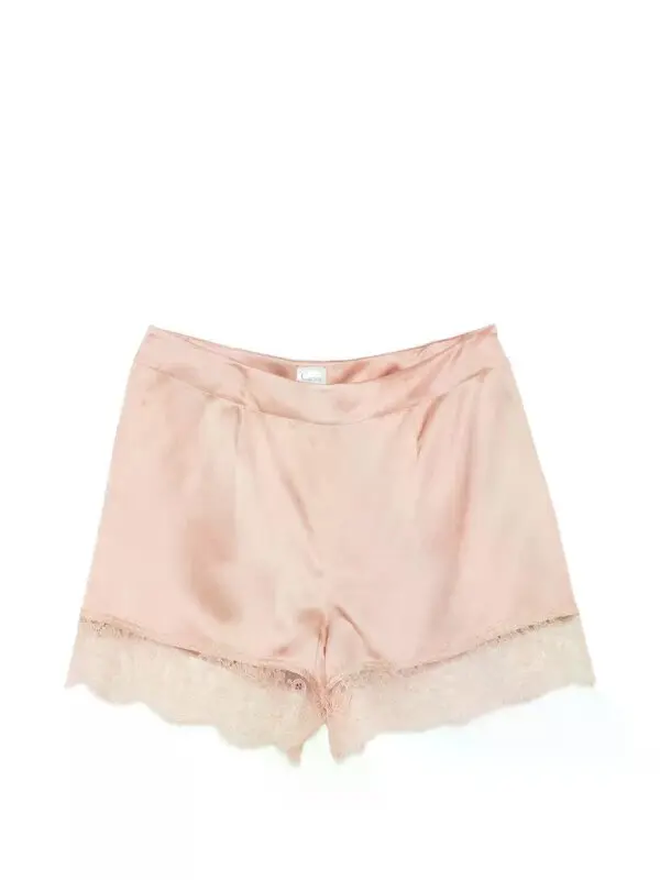 Carine Gilson Lace-trim Pajama Shorts