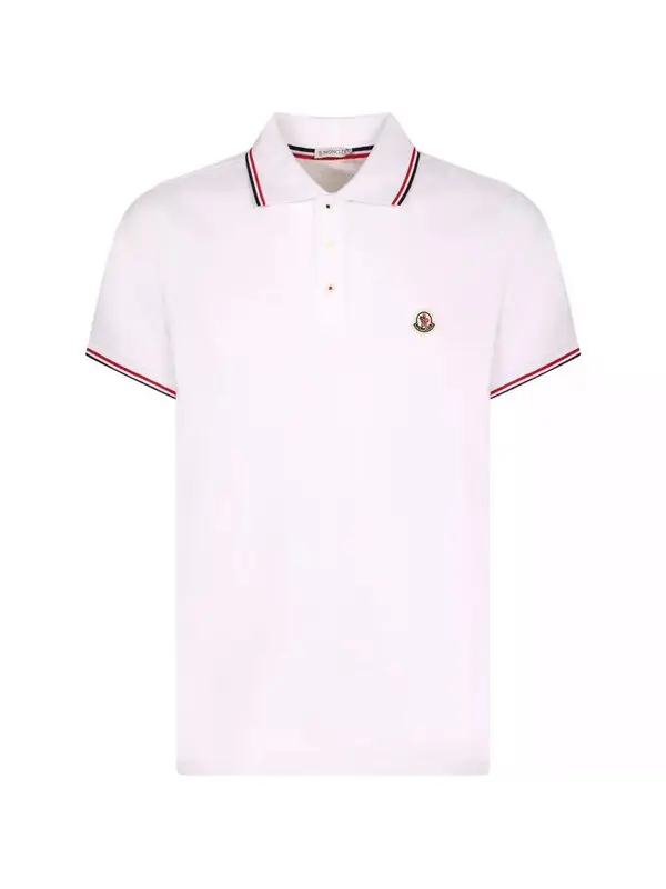 Moncler Logo-patch Pique Polo Shirt