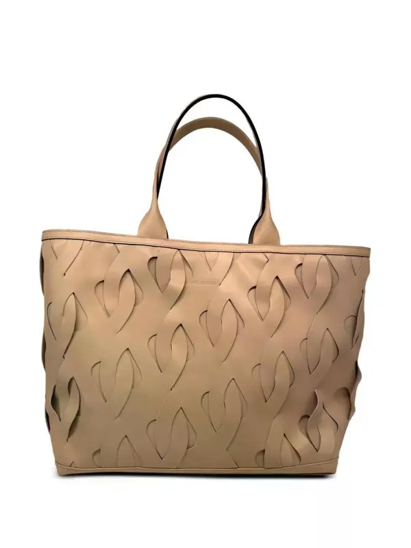 KATA SZEGEDI Roads Woven Leather Tote Bag