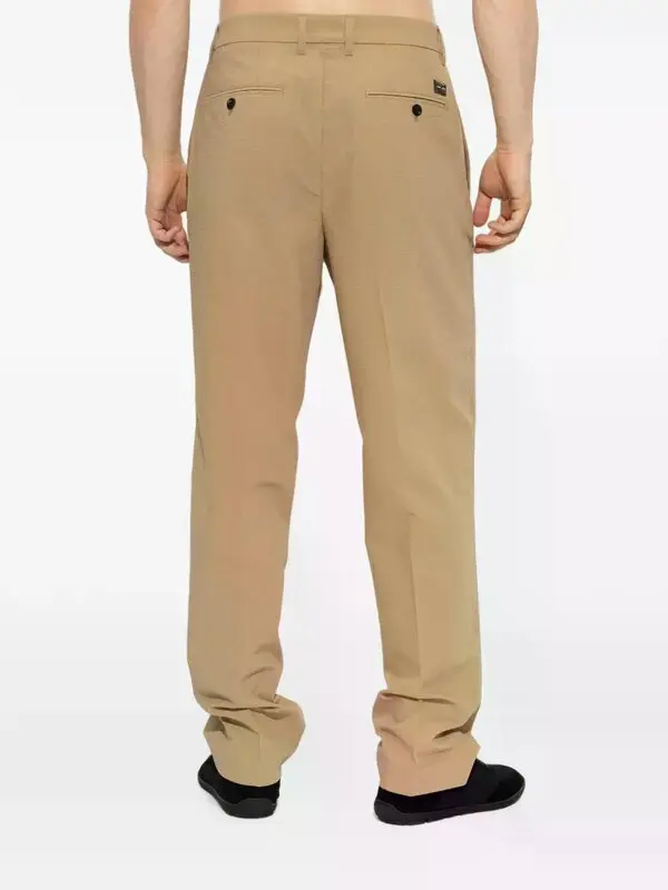 Emporio Armani Creased-finish Trousers