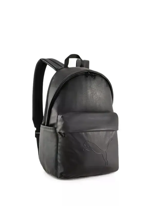 PUMA Logo Embossed Zip-fastening Backpack - Black