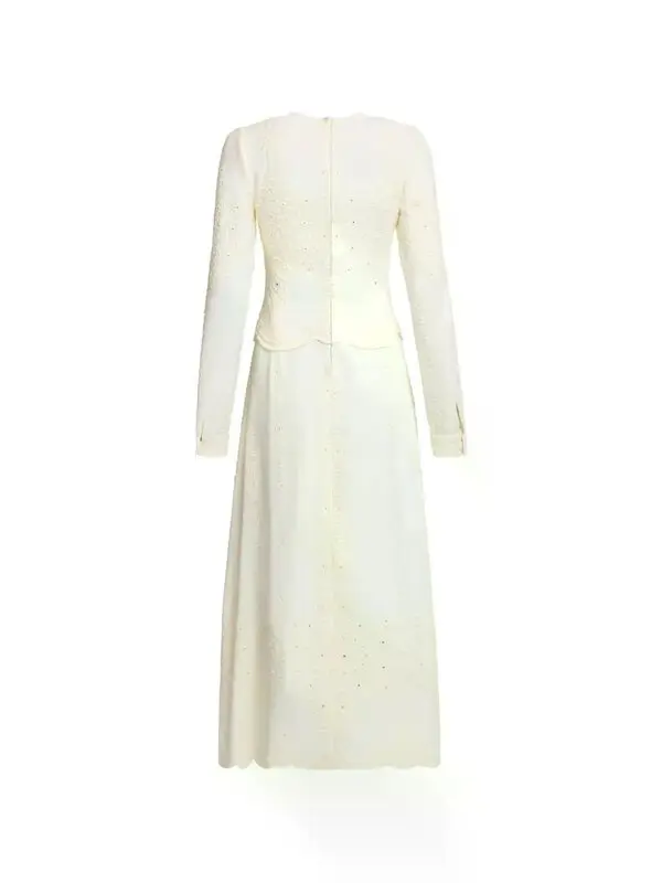 Elie Saab Crew-neck Maxi Dress