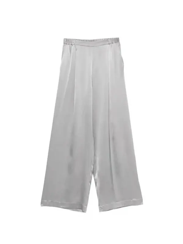 Carine Gilson Silk Wide Leg Trousers