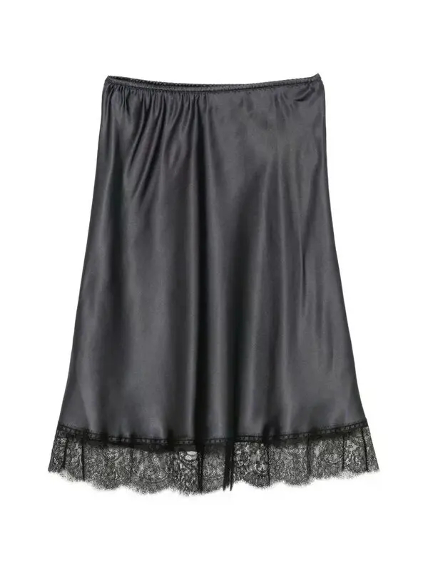 Carine Gilson Lace-trim Skirt