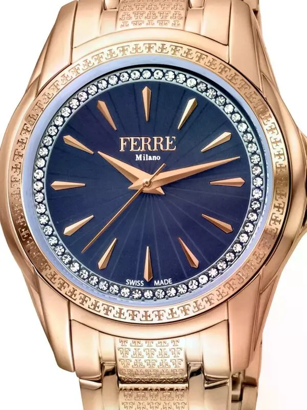 FERRE MILANO Crystal-embellished 34mm Watch