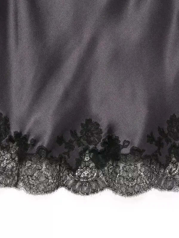 Carine Gilson Lace-trim Silk Camisole